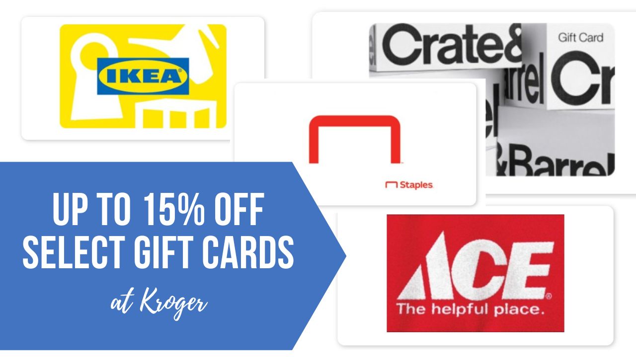 Kroger eGift Card Deals Up to 15% Off | Online Only! :: Southern Savers