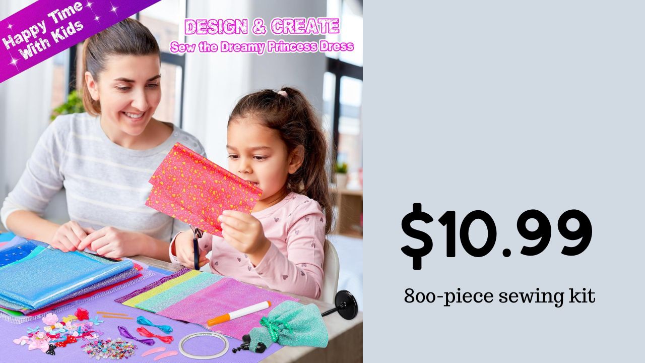 Amazon | 800-Piece Fashion Designer Sewing Kit $10.99 (reg. $24 ...