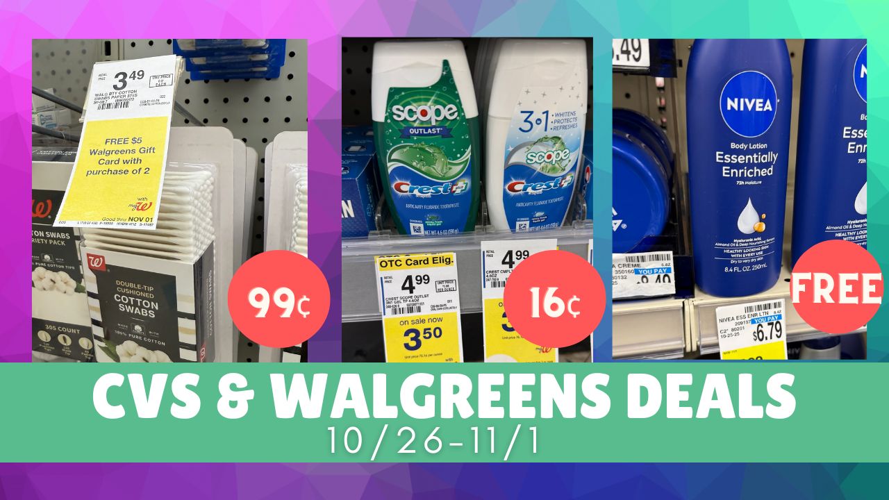 Video: Top CVS & Walgreens Deals 10/26-11/1 :: Southern Savers