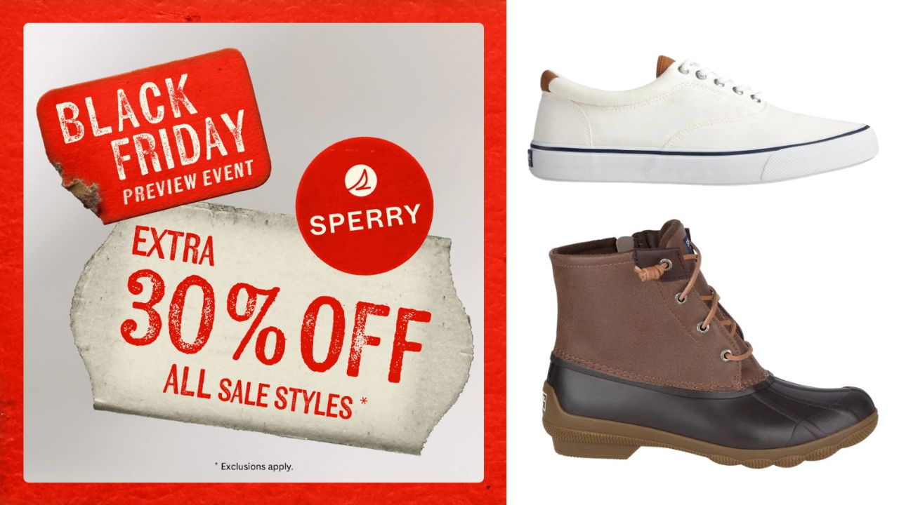 Last Chance! Sperry Black Friday Preview | Extra 30% Off Sale Styles ...