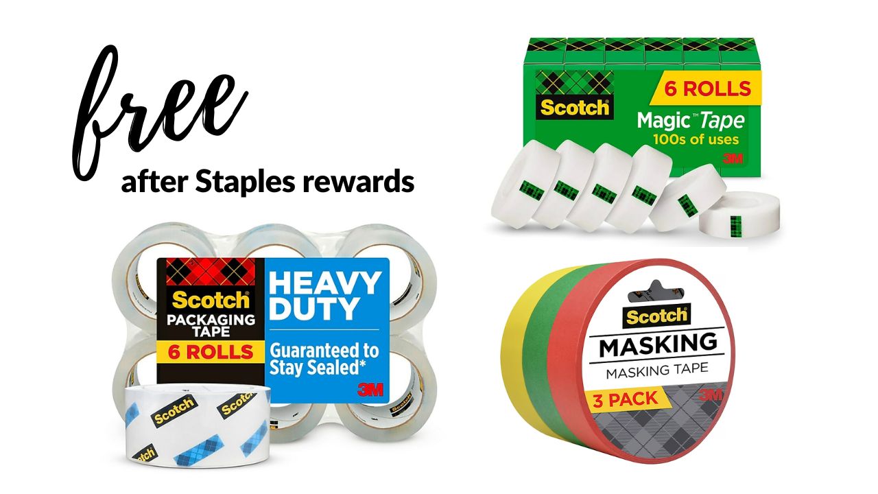 Staples | Up to $40 in FREE Scotch Tape Products After 100% Rewards ...