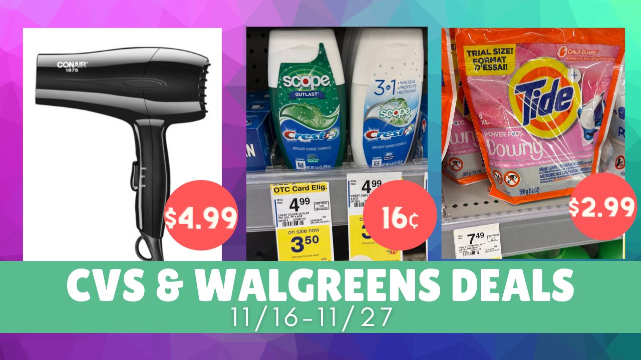 Video: Top CVS & Walgreens Deals 11/16-11/27 :: Southern Savers