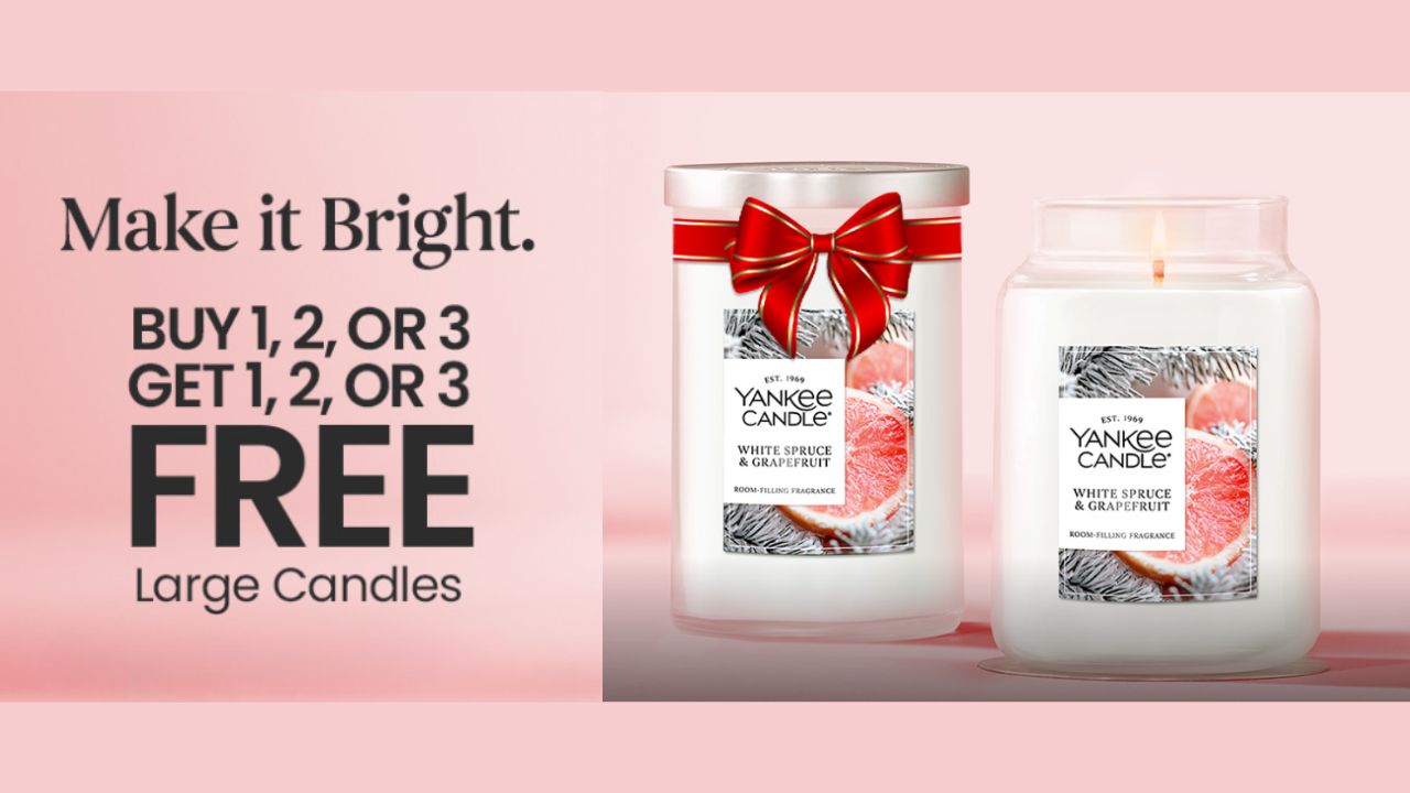 Yankee Candle Large Candles Are B1G1, B2G2, or B3G3 - As Low As $17.50 ...