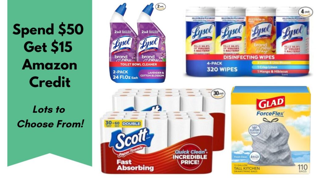FREE $15 Amazon Credit w/ $50 Select Items - Lots to Choose From ...