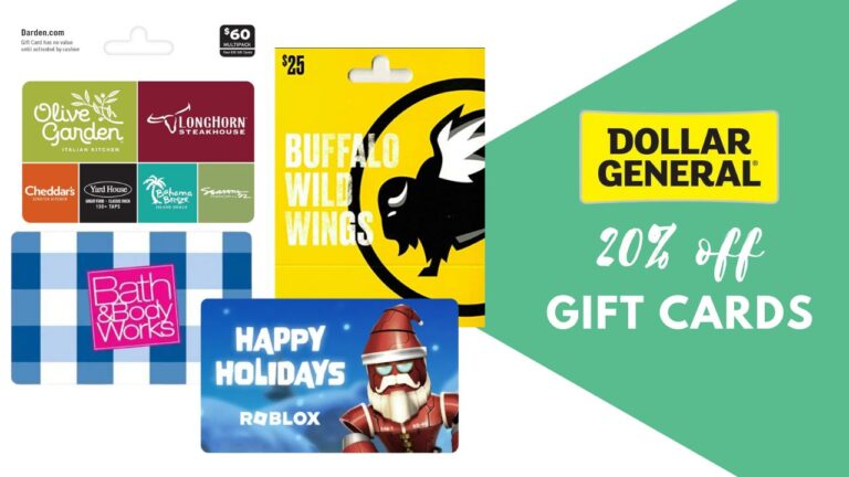 Dollar General | 20% Off Select Gift Cards - Today Only! :: Southern Savers