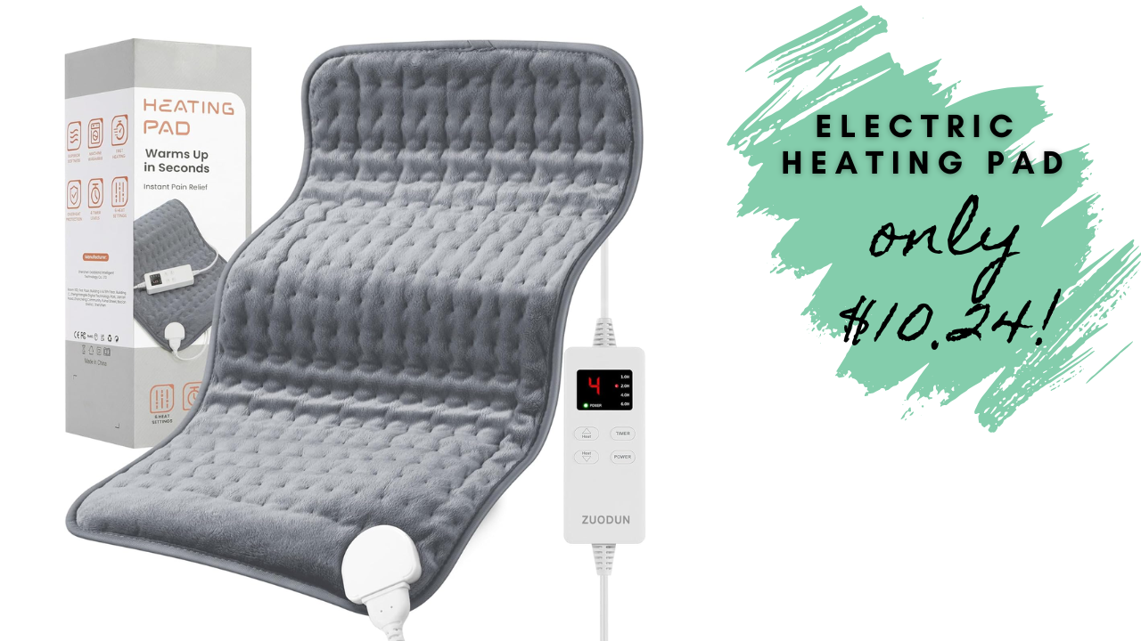 Amazon Deal | Electric Heating Pad Just $9.99 (Reg. $29) :: Southern Savers