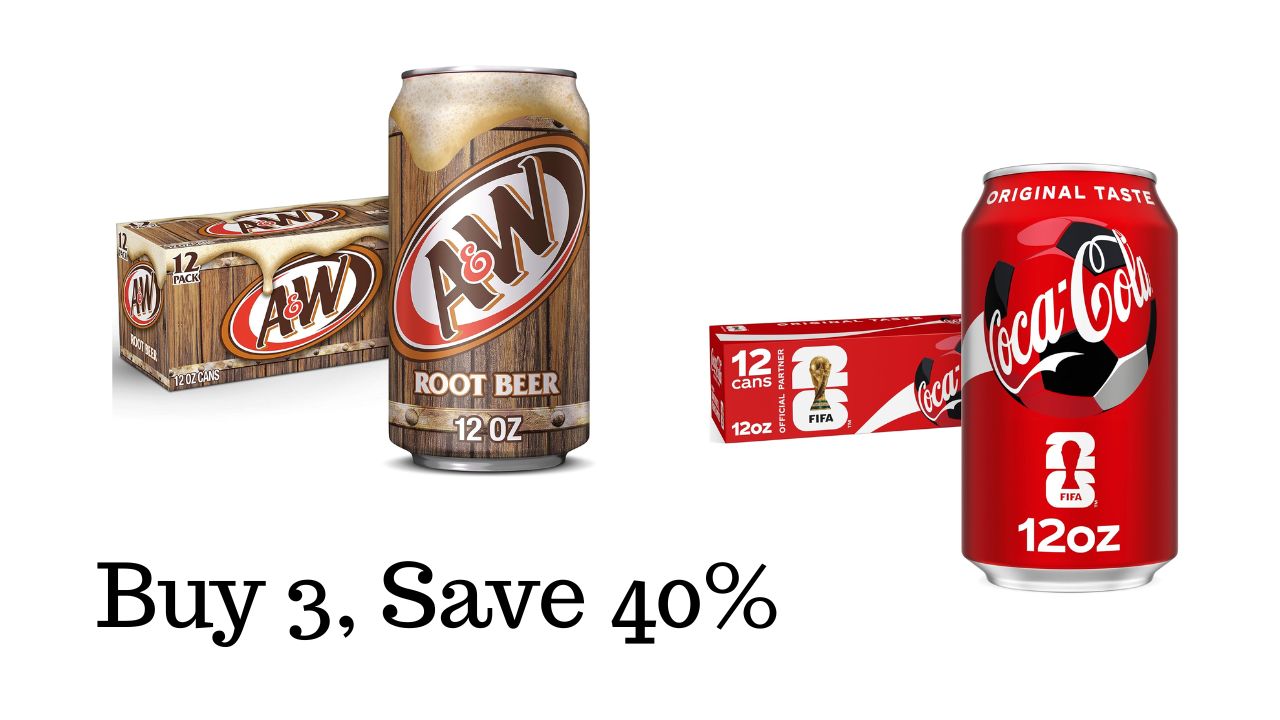 Amazon Soda Deal | Buy 3, Save 40% | Coca-Cola, Canada Dry, A&W ...