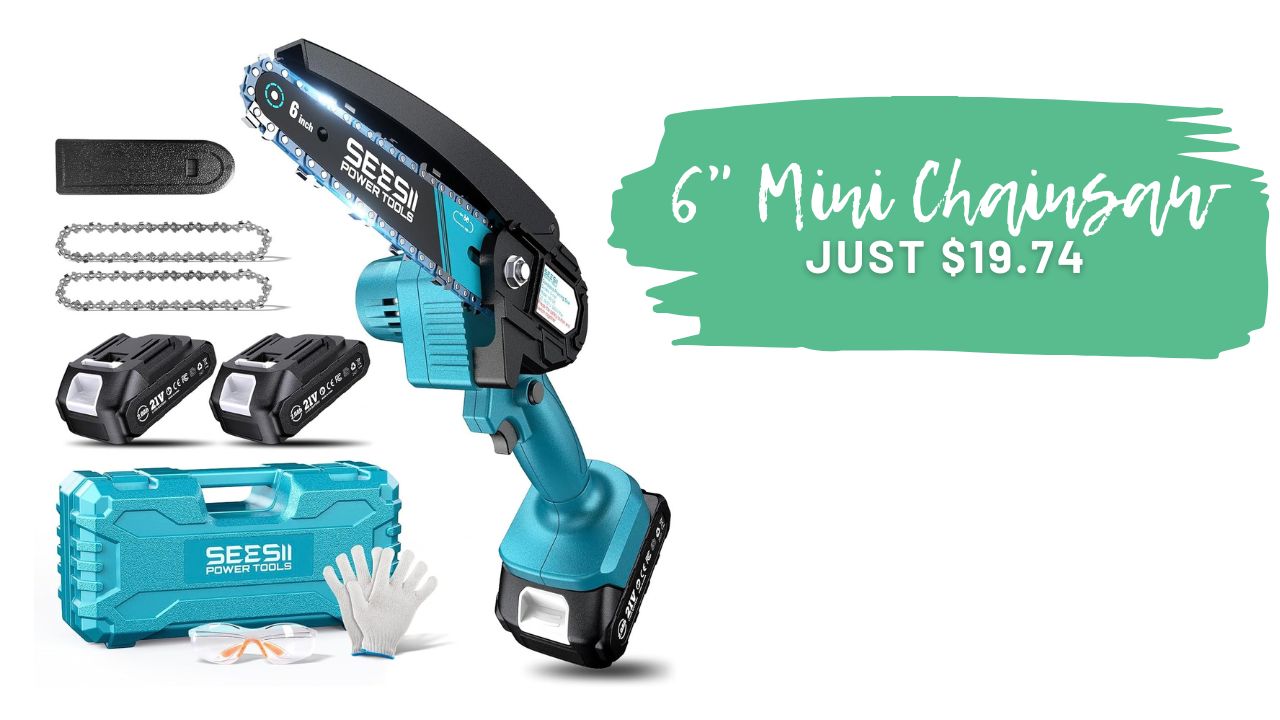 Amazon Code | 6" Mini Cordless Chainsaw $19.74 (Reg. $38) :: Southern ...