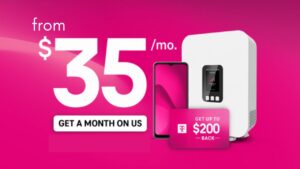 Get One Month Free + Up to $200 Cash Back with T-Mobile Home Internet ...